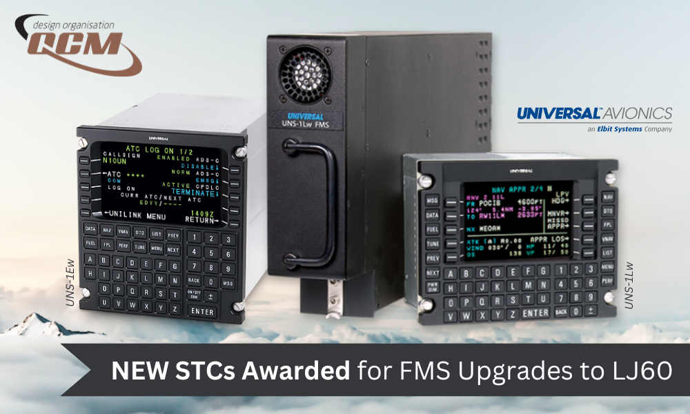 QCM Design receives EASA STCs for UA Flight Management System Upgrades